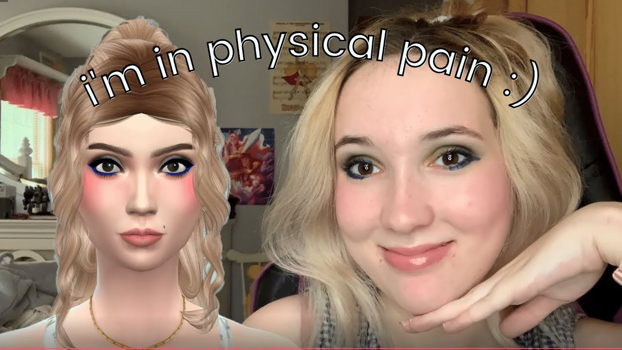 doing HORRIBLE randomized Sim makeup in real life - YouTube
