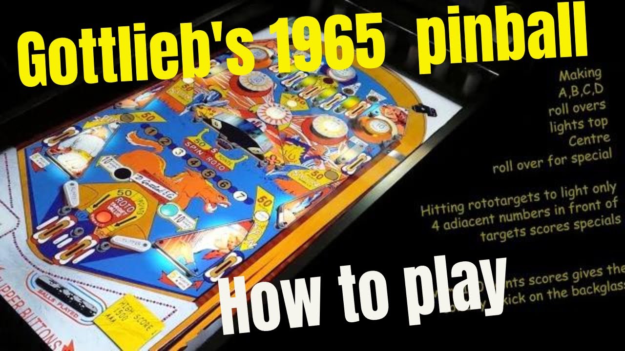 How to play - Gottlieb's 1965 Buckaroo game play & information - YouTube