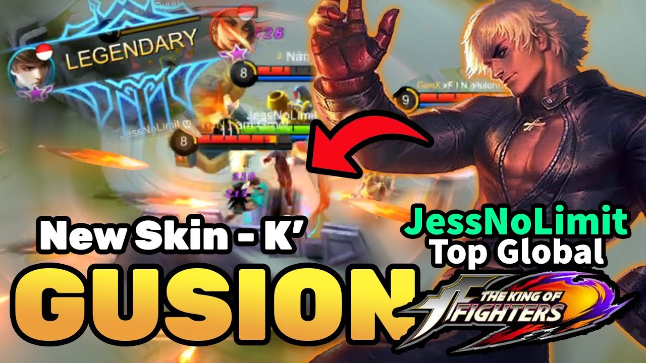 20,000 Diamond Skin!! New KOF Gusion K' Gameplay - Top Global Gusion by ...