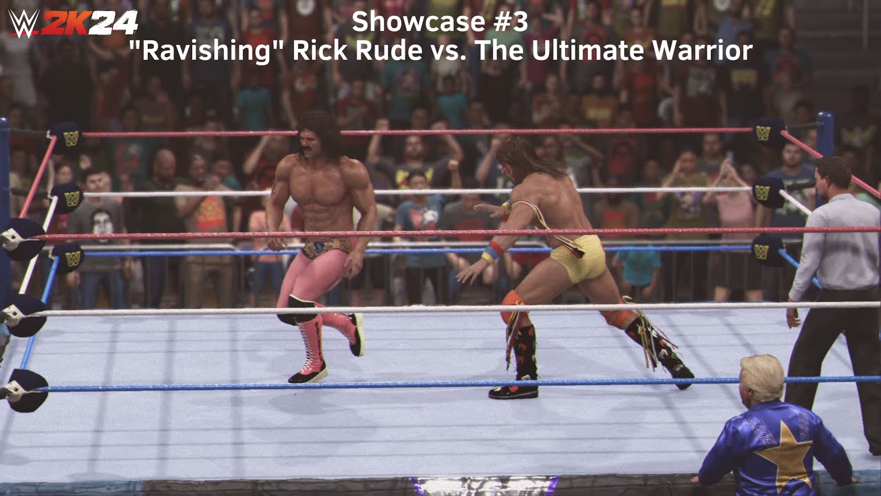 WWE 2K24 - Showcase #3 - "Ravishing" Rick Rude vs. The Ultimate Warrior ...