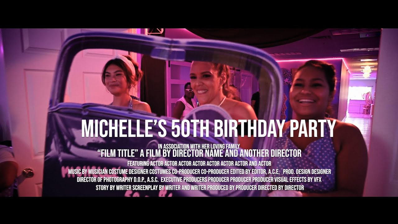 Michelle's 50th Birthday Grease Full Performance - YouTube