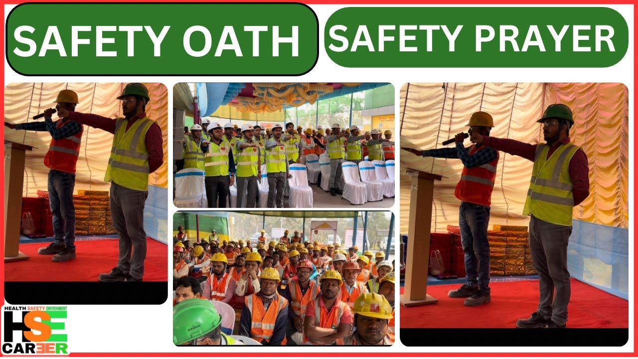 Safety Oath || Safety Prayer || National Safety week Celebration 2024 ...