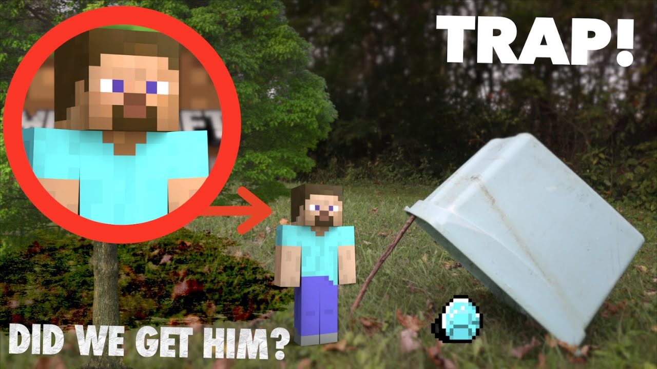 I CAPTURED MINECRAFT STEVE IN REAL LIFE! - YouTube