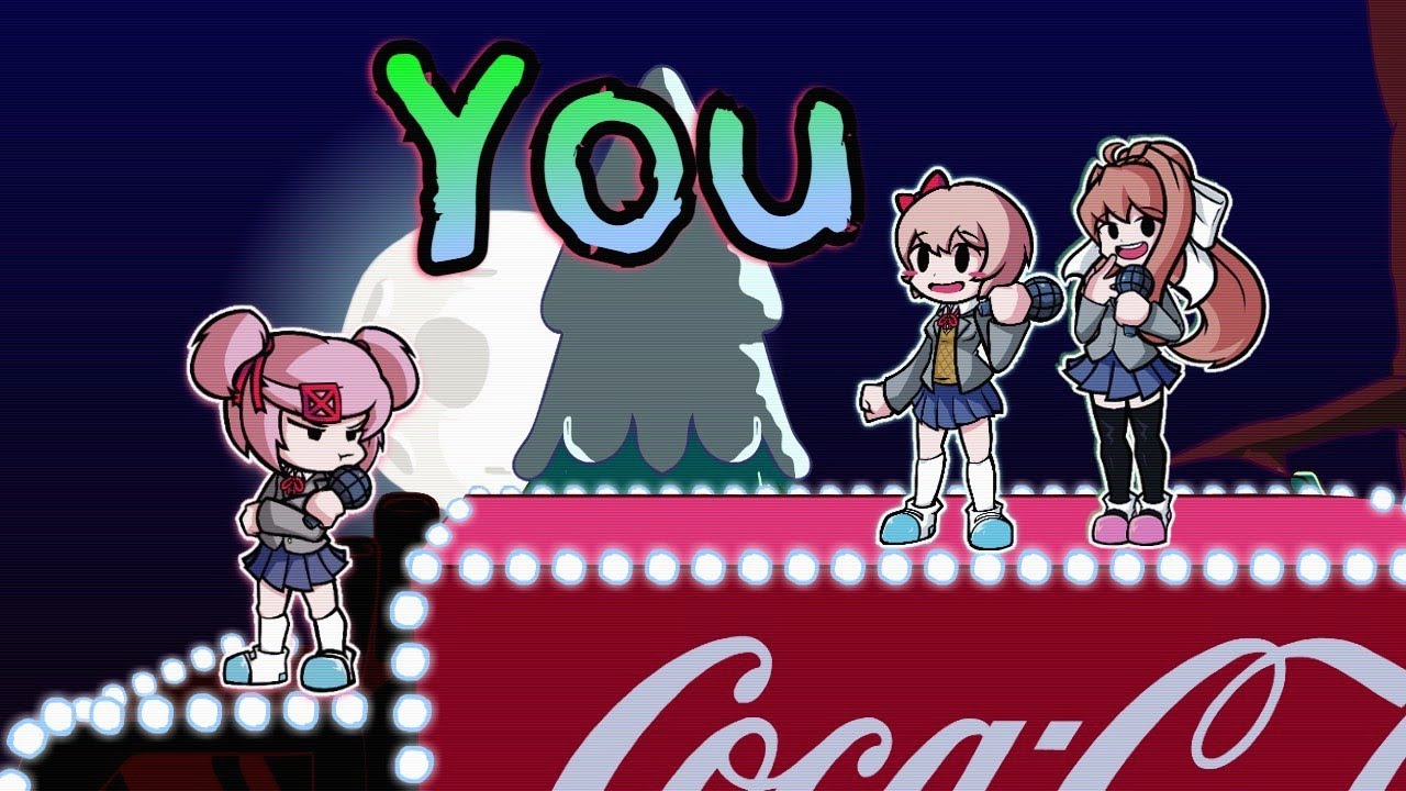 You - FNF: Holiday Mod / Natsuki, Sayori & Monika Cover - YouTube