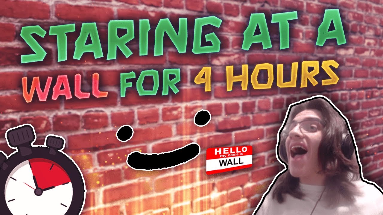 LITERALLY STARING AT A BRICK WALL FOR 4 HOURS - YouTube