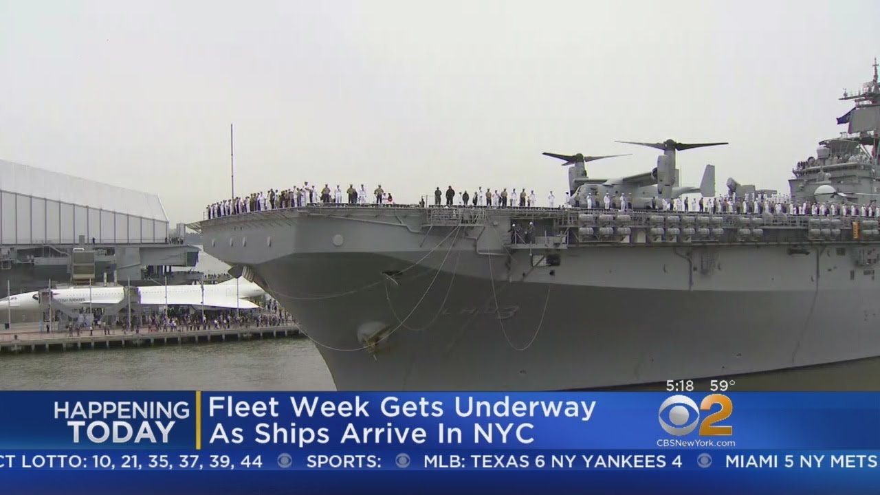 Fleet Week Gets Underway As Ships Arrive In NYC - YouTube