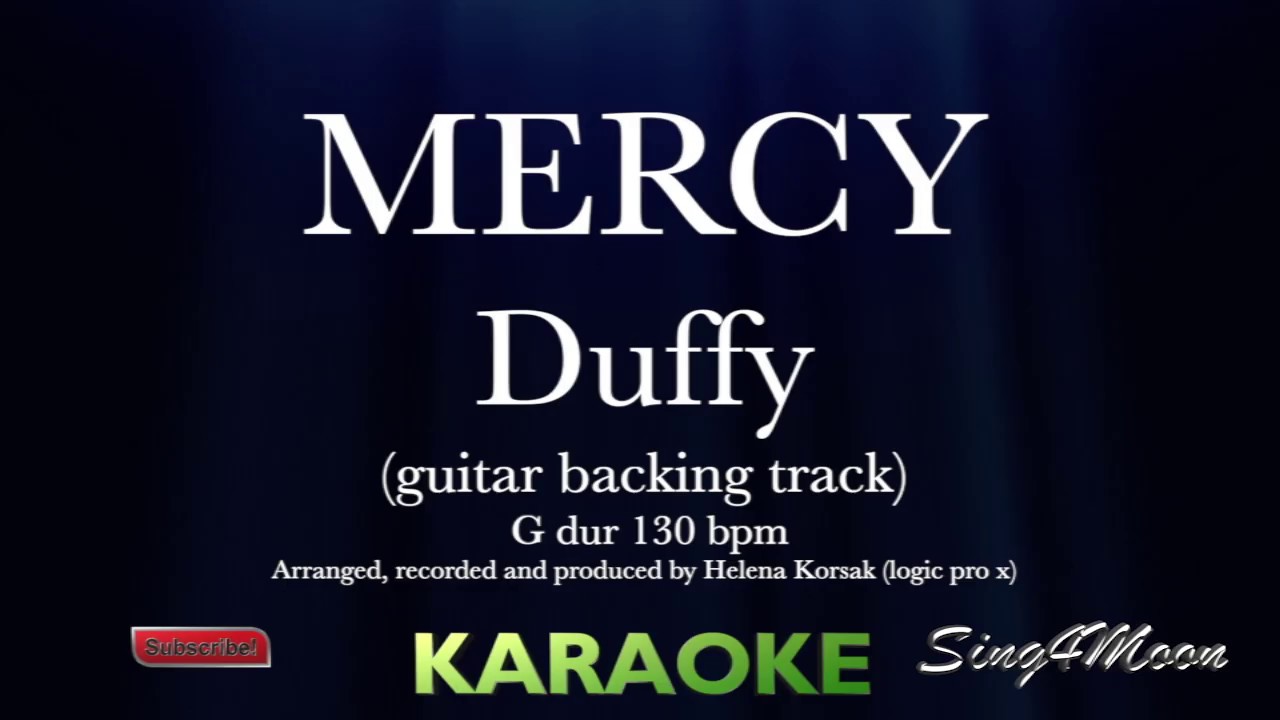 Mercy karaoke (guitar instrumental) Duffy - YouTube