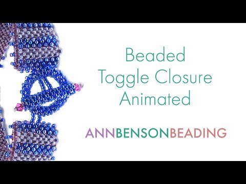 Beaded Toggle Clasp from Beads East - YouTube