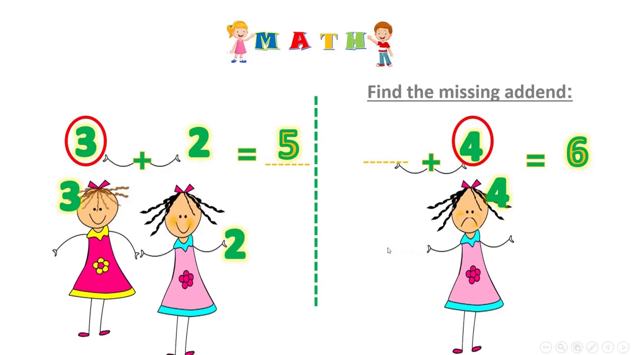Find the missing addend - YouTube