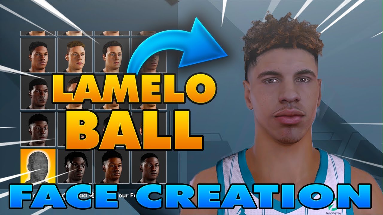 LAMELO BALL FACE CREATION IN NBA 2K21 NEXT GEN!! - YouTube