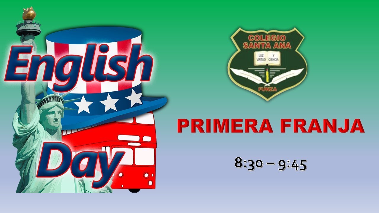 PRIMERA FRANJA ENGLISH DAY - YouTube