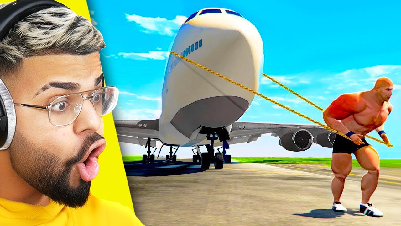 Playing GTA 5 As The WORLDS STRONGEST MAN! - YouTube