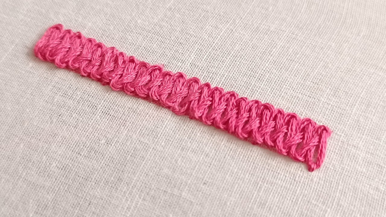 Cable Plait Stitch ( Braid Stitch ) - Very Interesting Hand Embroidery ...
