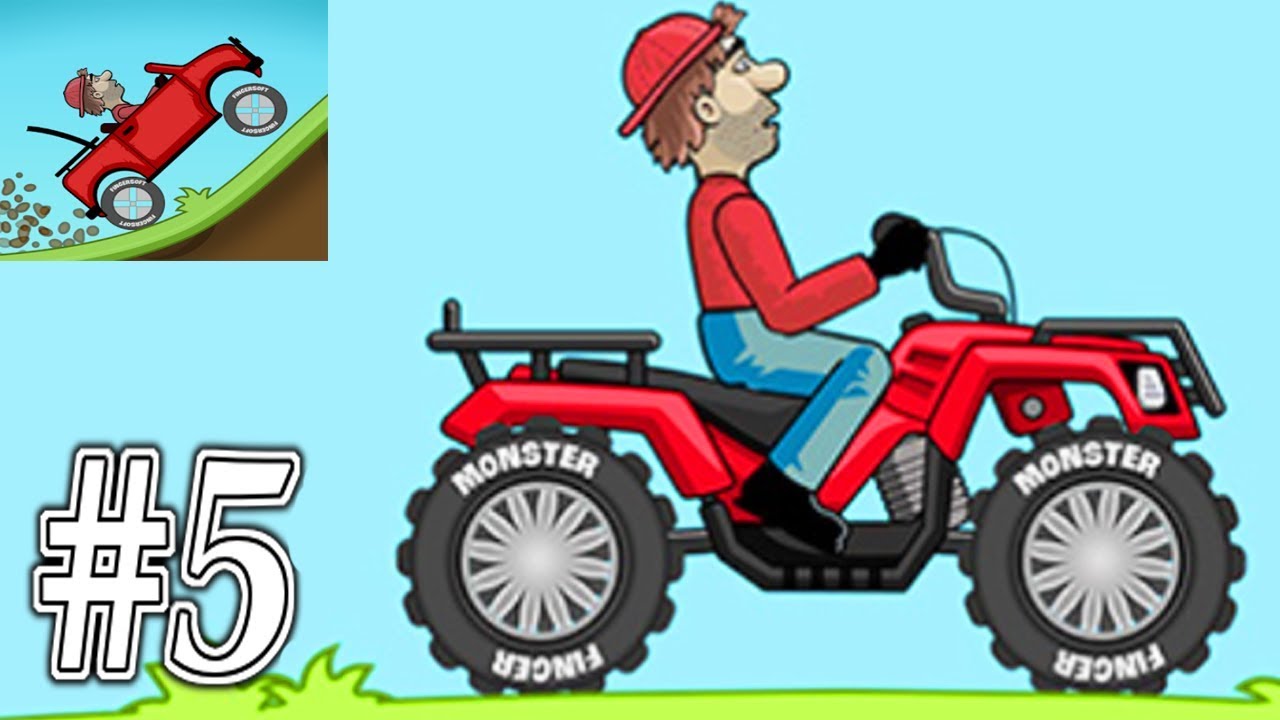 Hill Climb Racing - Gameplay Walkthrough Part 5 - Quad Bike Two Wheel ...