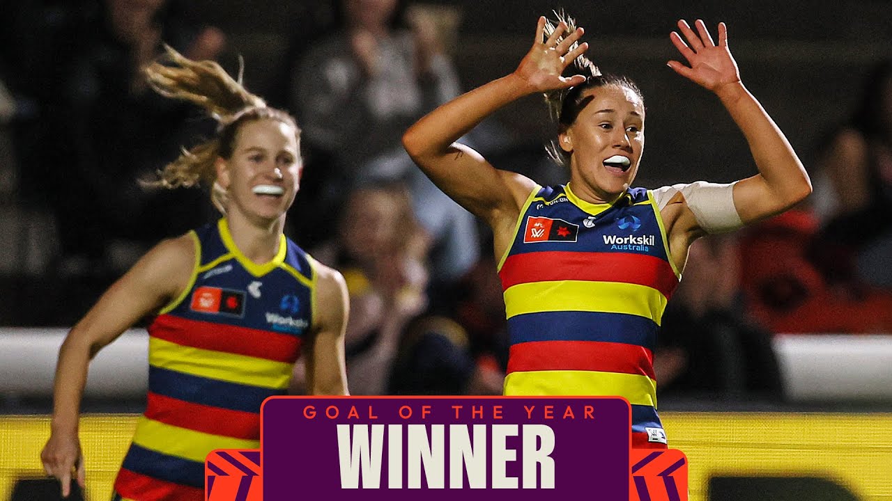 2024 NAB AFLW Goal of the Year: Hannah Munyard - YouTube