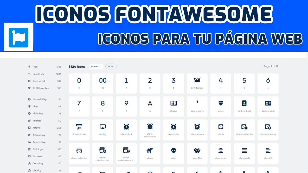 Como poner Iconos en tu Pagina Web | Iconos FontAwesome - YouTube