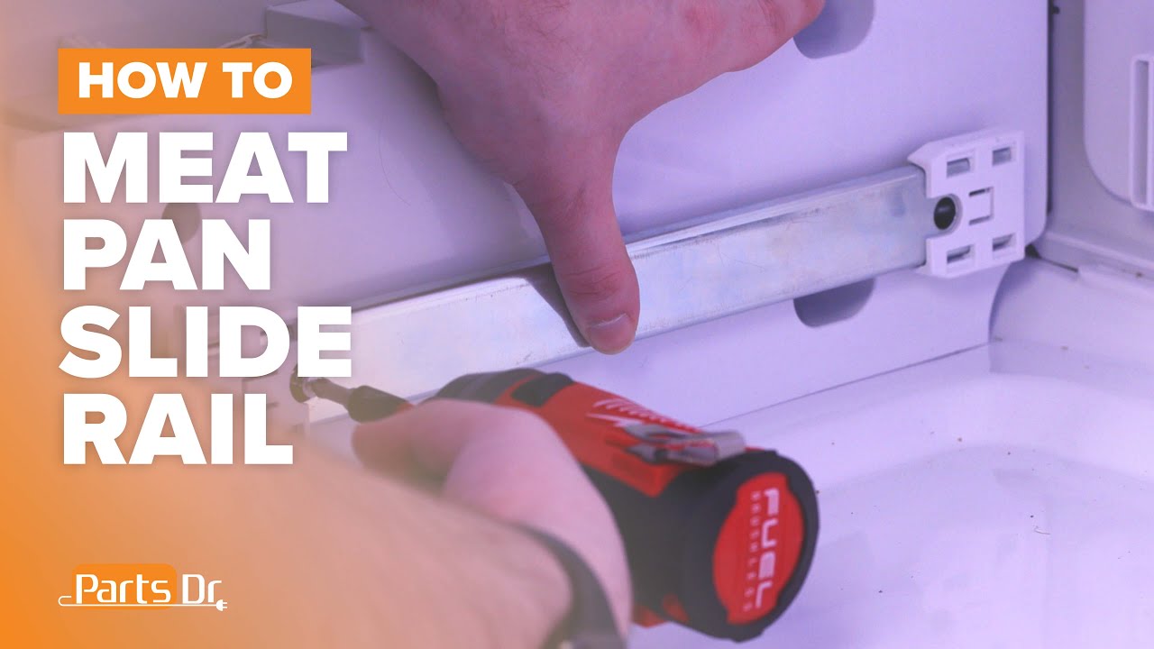 How To Replace Meat Pan Slide Rail Part WR72X10463 On Your GE