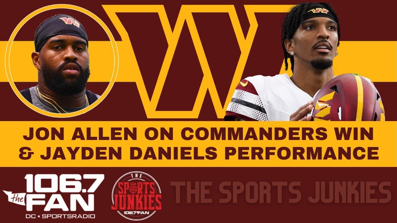 Jon Allen Reacts to Huge #commanders Win | Sports Junkies - YouTube