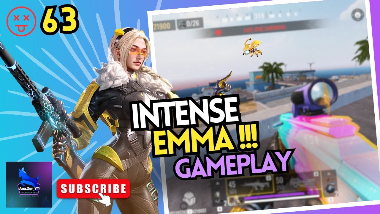 NEW *EMMA* INTENSE GAMEPLAY - 62 KILLS *RANKED MATCH 31K POINT+++* -(No ...