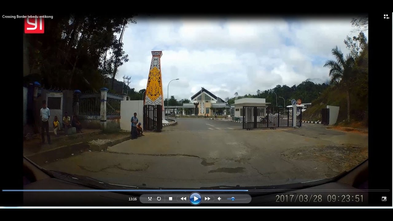 Dashcam Indonesia Crossing Border Tebedu - Entikong - YouTube