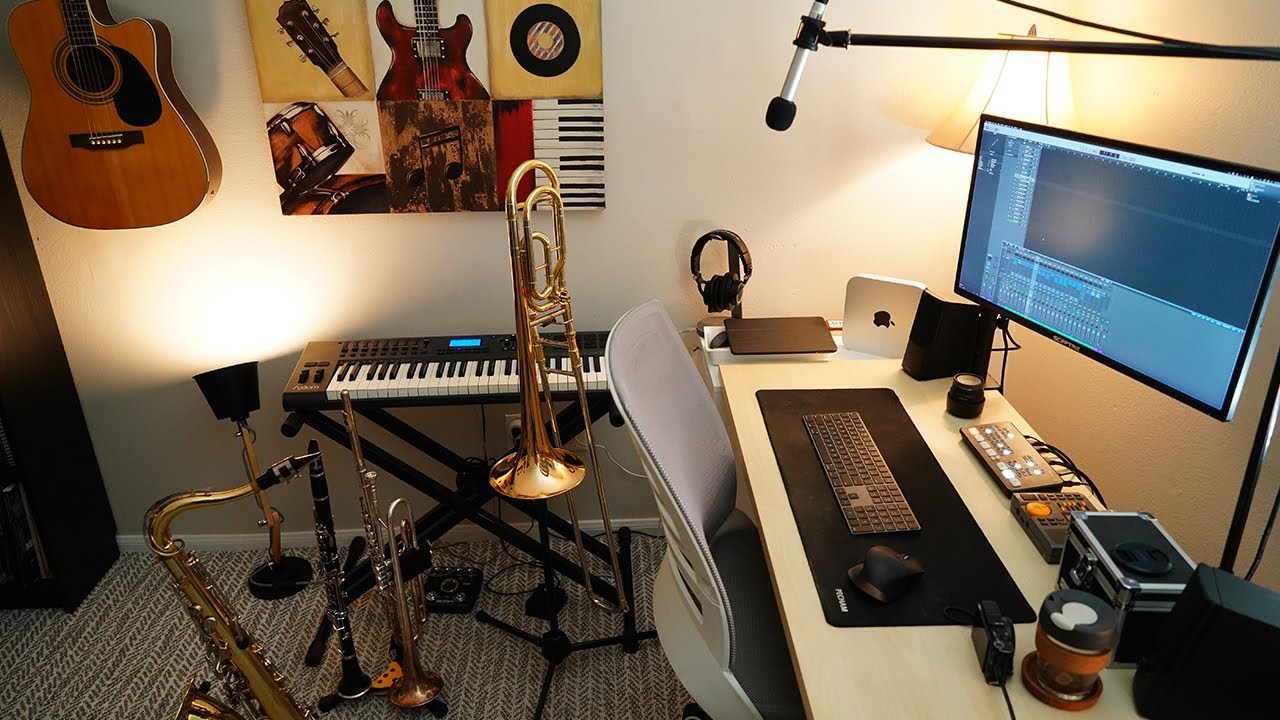 HOME OFFICE SETUP TOUR - How I Teach Music Online | Make Videos - YouTube