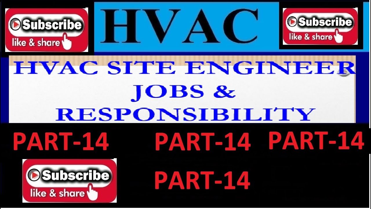 What is Job scope of HVAC Site engineer. - YouTube