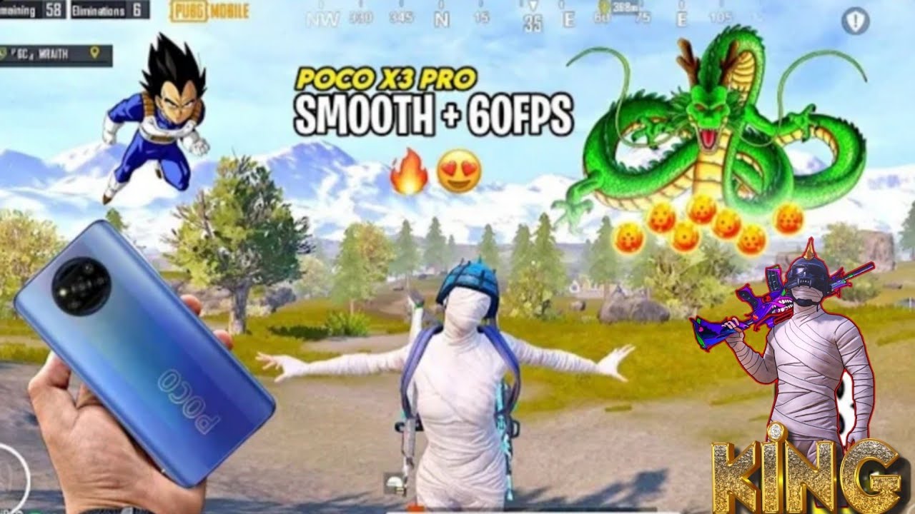 WOW!! 😍 NEW UPDATE DRAGON BALL MODE HD + 60 FPS 🔥 POCO X3 PRO 🥵🥵 PUBG ...
