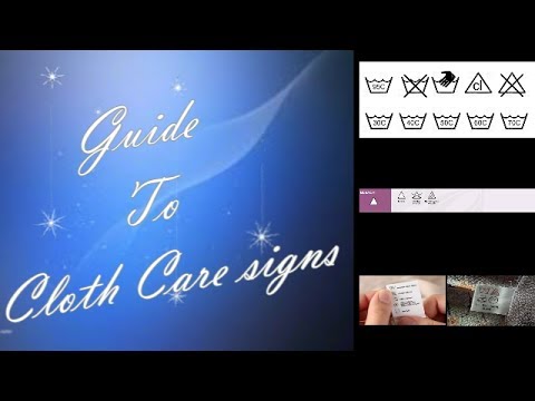 Clothes caring symbols| Garments Tags - YouTube