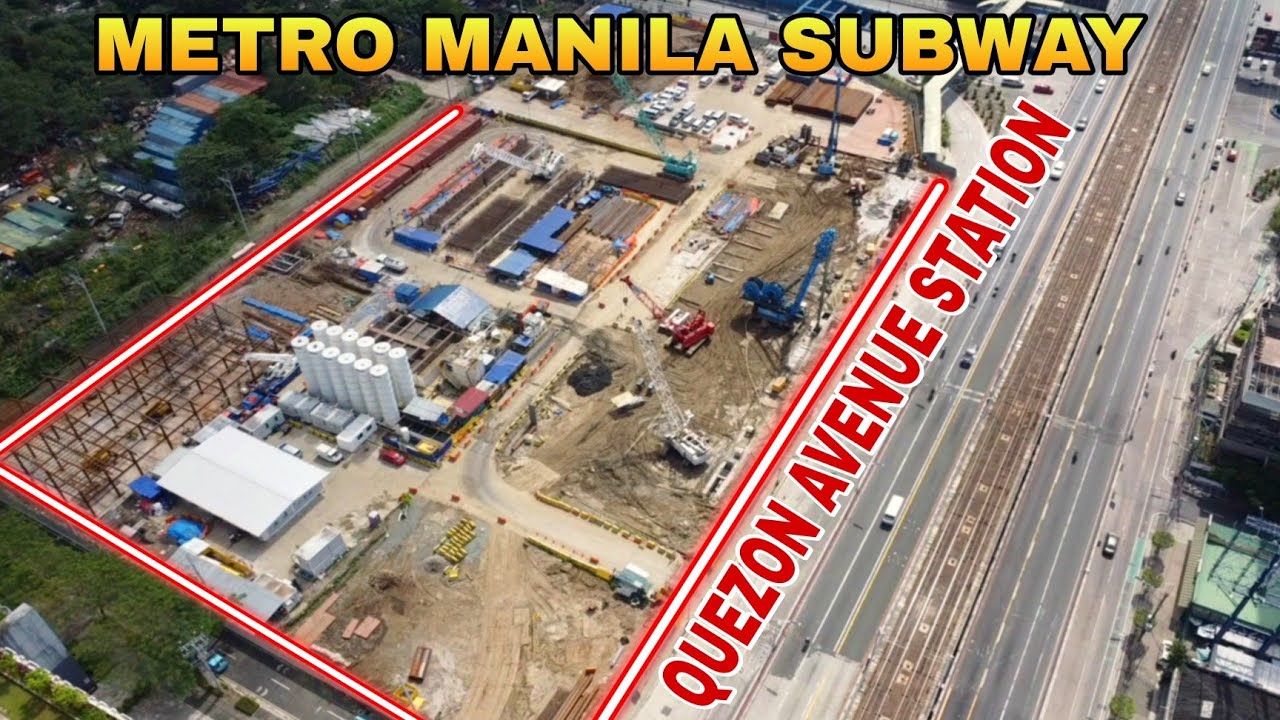 LATEST UPDATE METRO MANILA SUBWAY QUEZON AVENUE STATION UPDATE 11/07 ...