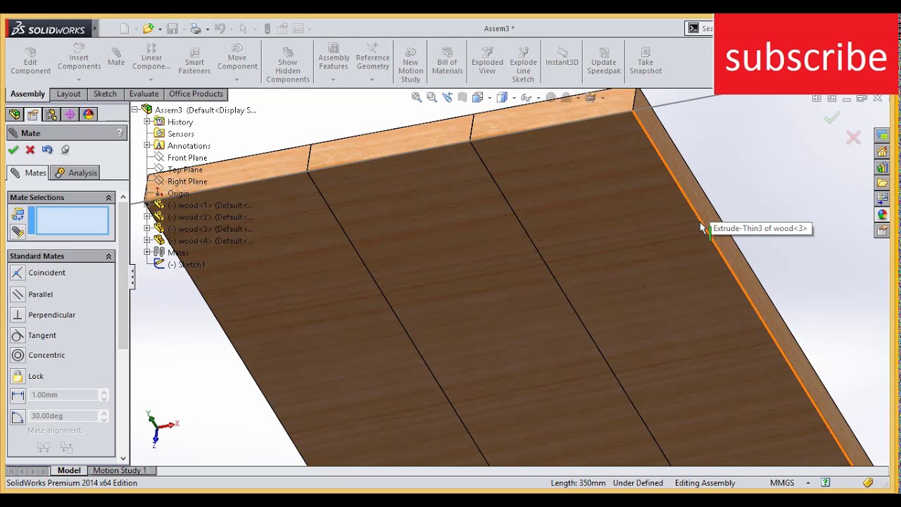 Awesome door sliding mechanism in solidworks - YouTube