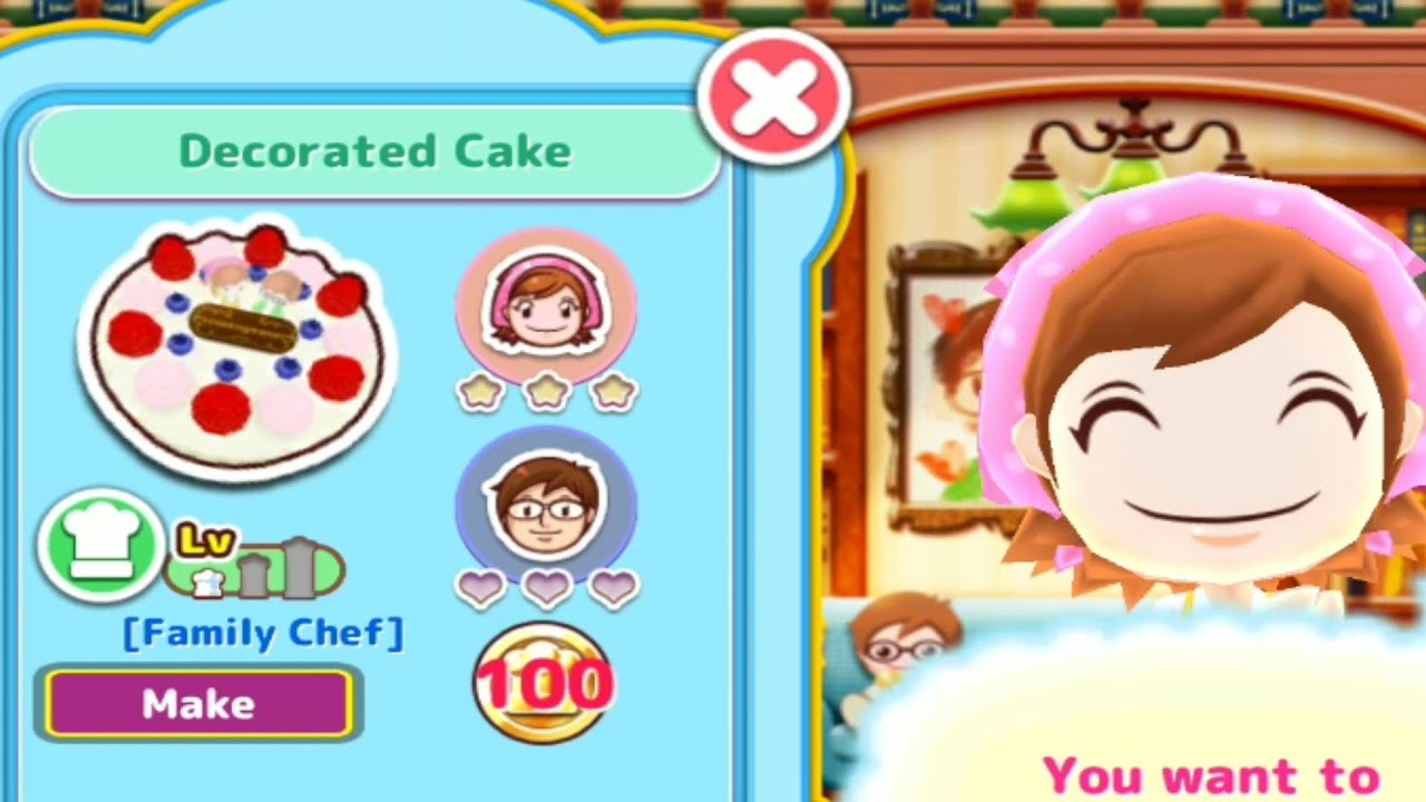 How to mama cooking decorated cake 2023 | cooking mama gameplay - YouTube
