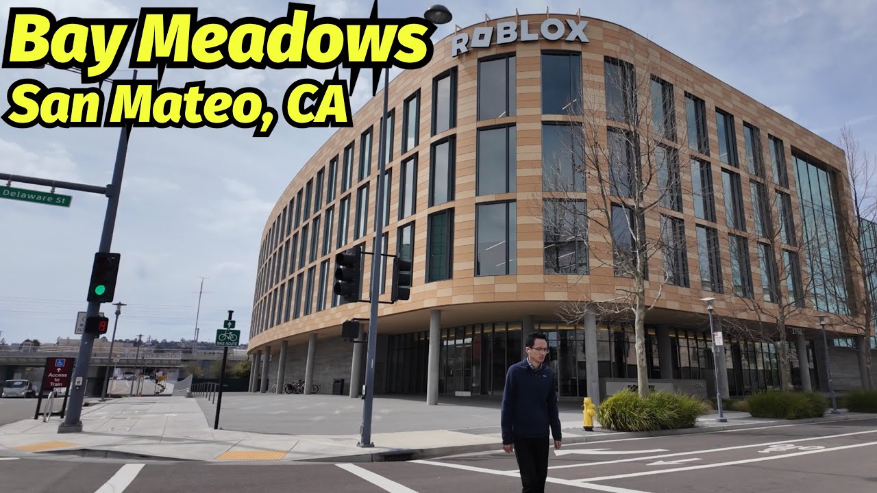 [4K] Walking Bay Meadows. San Mateo, CA. Roblox - Upstart - Workday ...