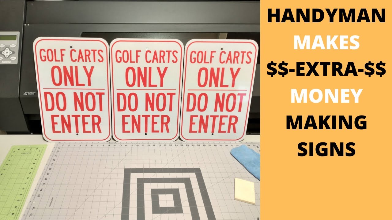 How to Make Your Own Vinyl Signs - Vinyl Cutting Made EASY - Make ...