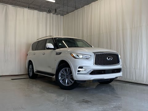 WHITE 2020 INFINITI QX80 LUXE 4WD - 7 Seats LUXE Review - Park Mazda ...