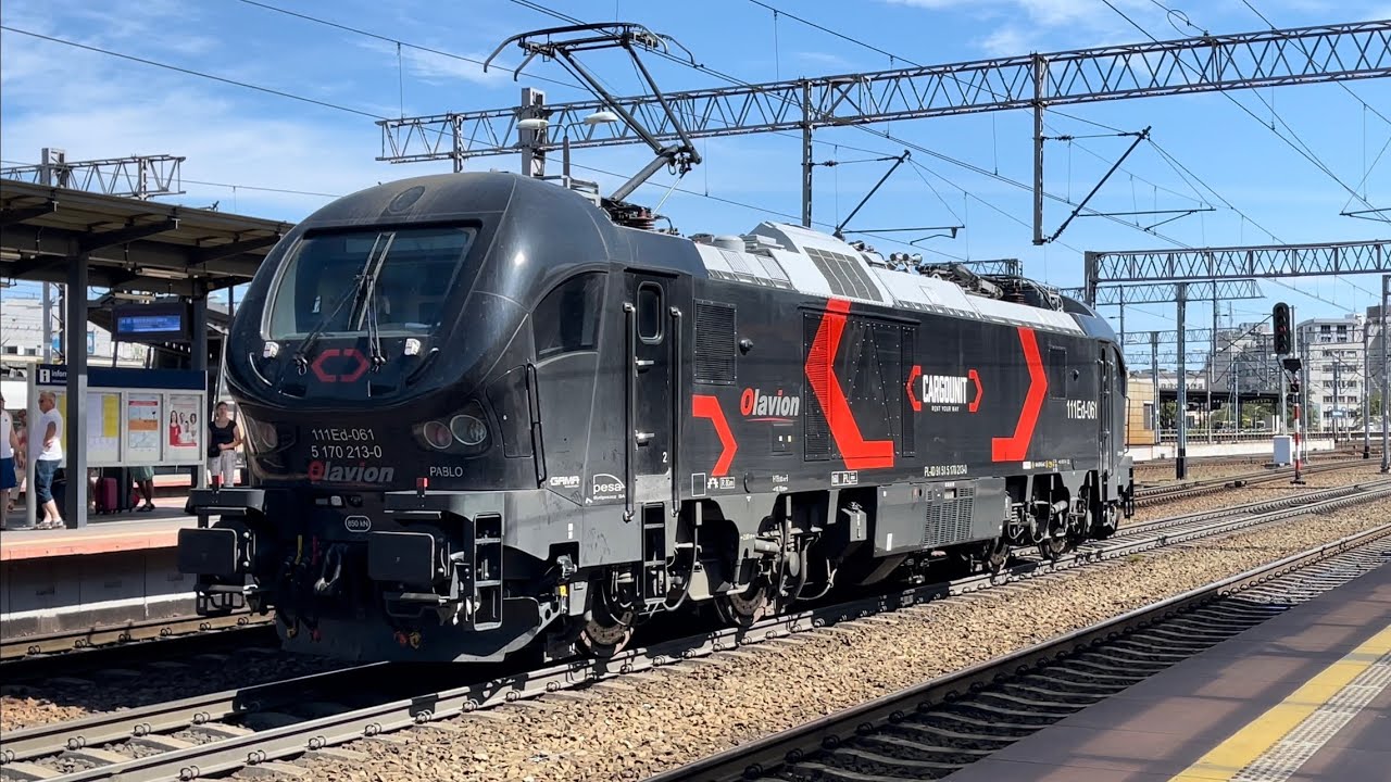 Stacja kolejowa Gdynia Główna lokomotywa elektryczna Pesa GAMA Marathon ...