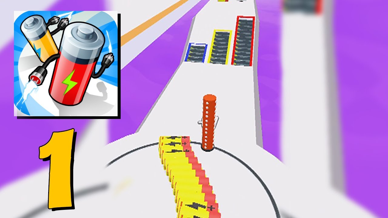 Battery Run 3D - Gameplay Walkthrough Android, IOS Part 1 - YouTube