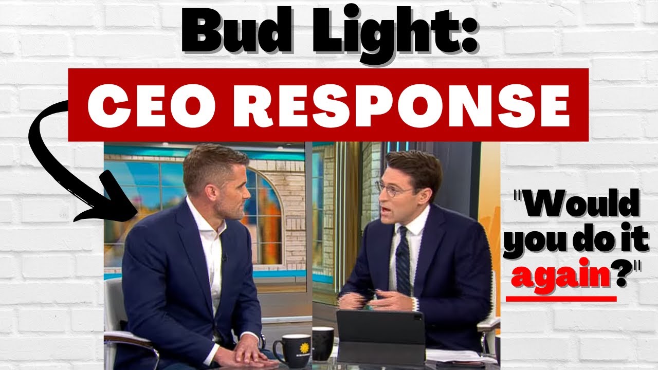 "Did Bud Light Make A Mistake?" CEO Is Asked Live About Boycott - YouTube