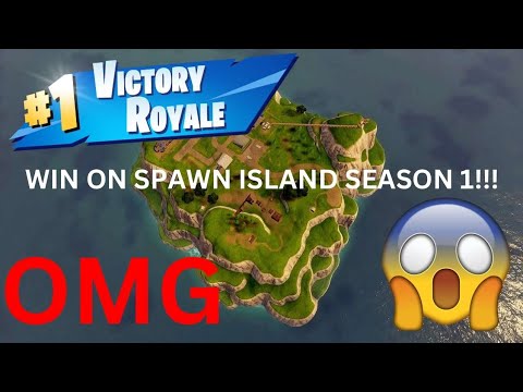 OMG SEASON 1 WIN ON SPAWN ISLAND!!! - YouTube