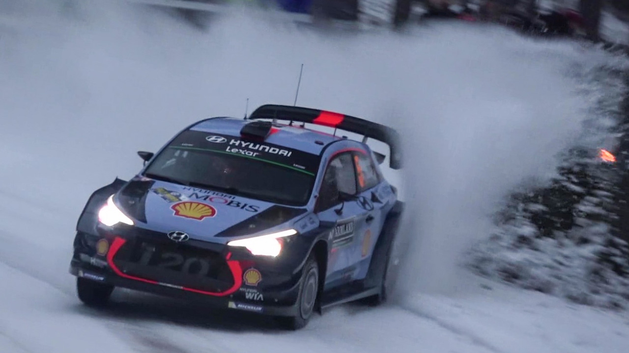 WRC Rally Sweden 2017: SHAKEDOWN ACTION - YouTube
