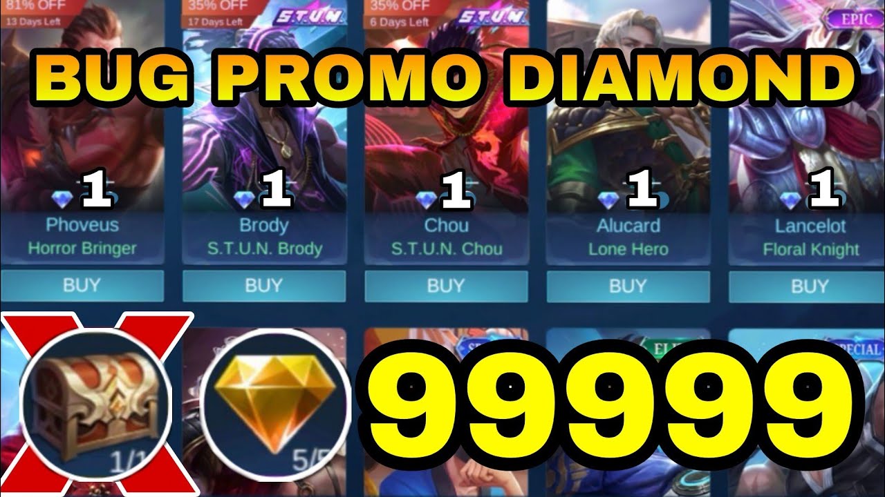 BUG PROMO DIAMOND 2021 - BUG EVENT 515 TERBARU - YouTube