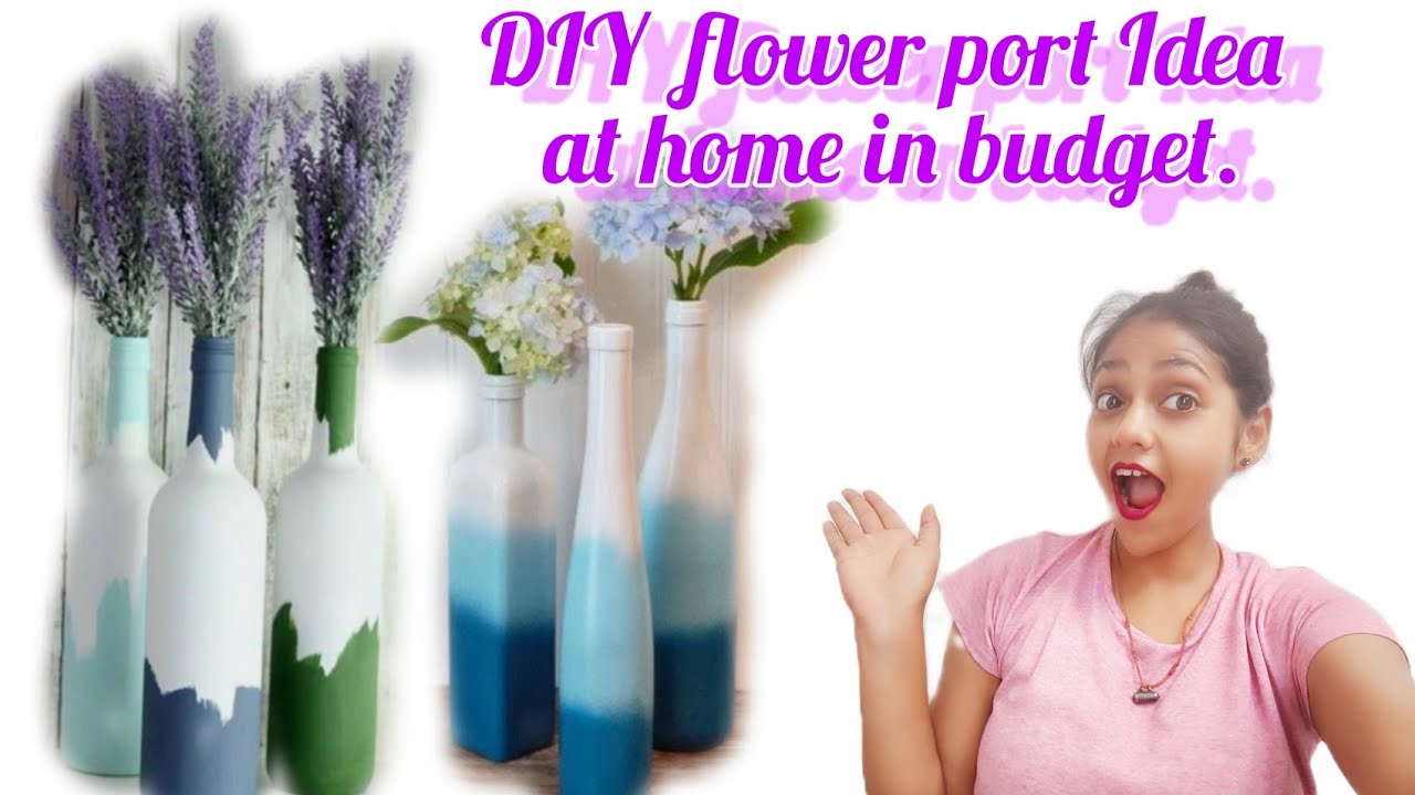 DIY flower port Idea at home in budget....by Buga vlog - YouTube
