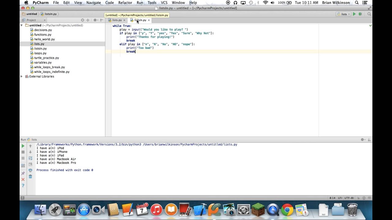 Looping Over a List - YouTube
