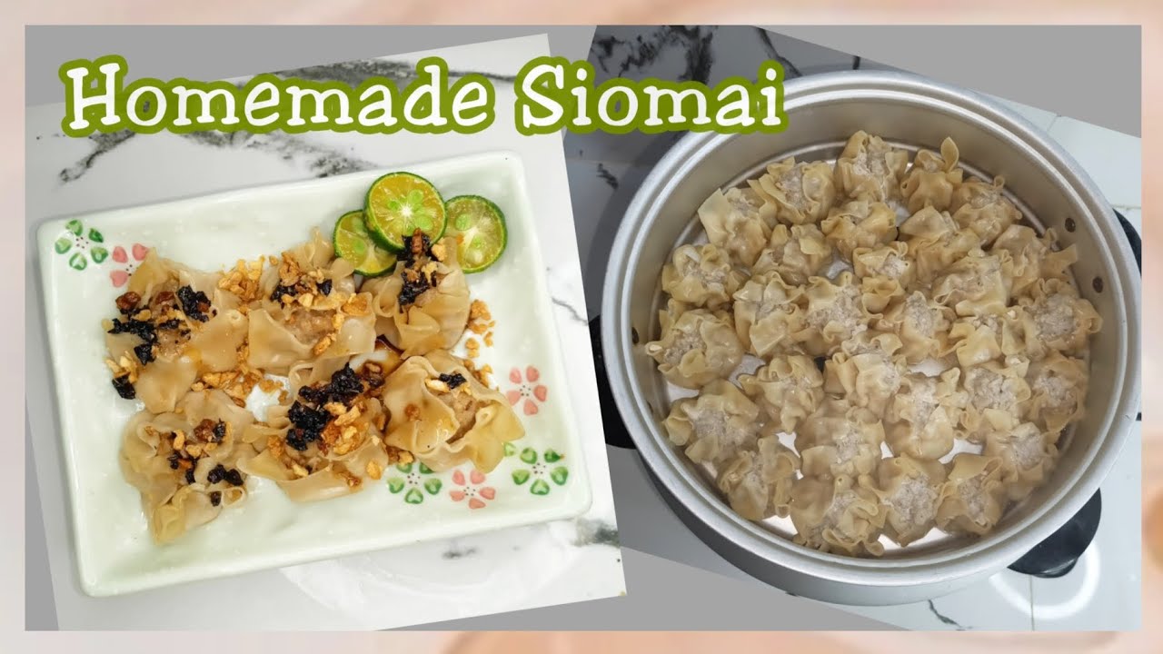 Homemade Pork Siomai & Burger Patties - YouTube