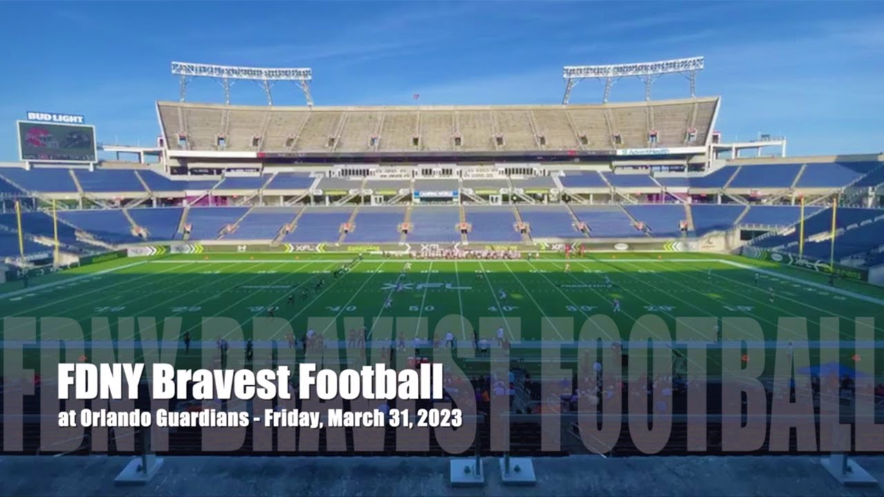FDNY Bravest Football at Orlando Guardians, 3/31/2023 - YouTube