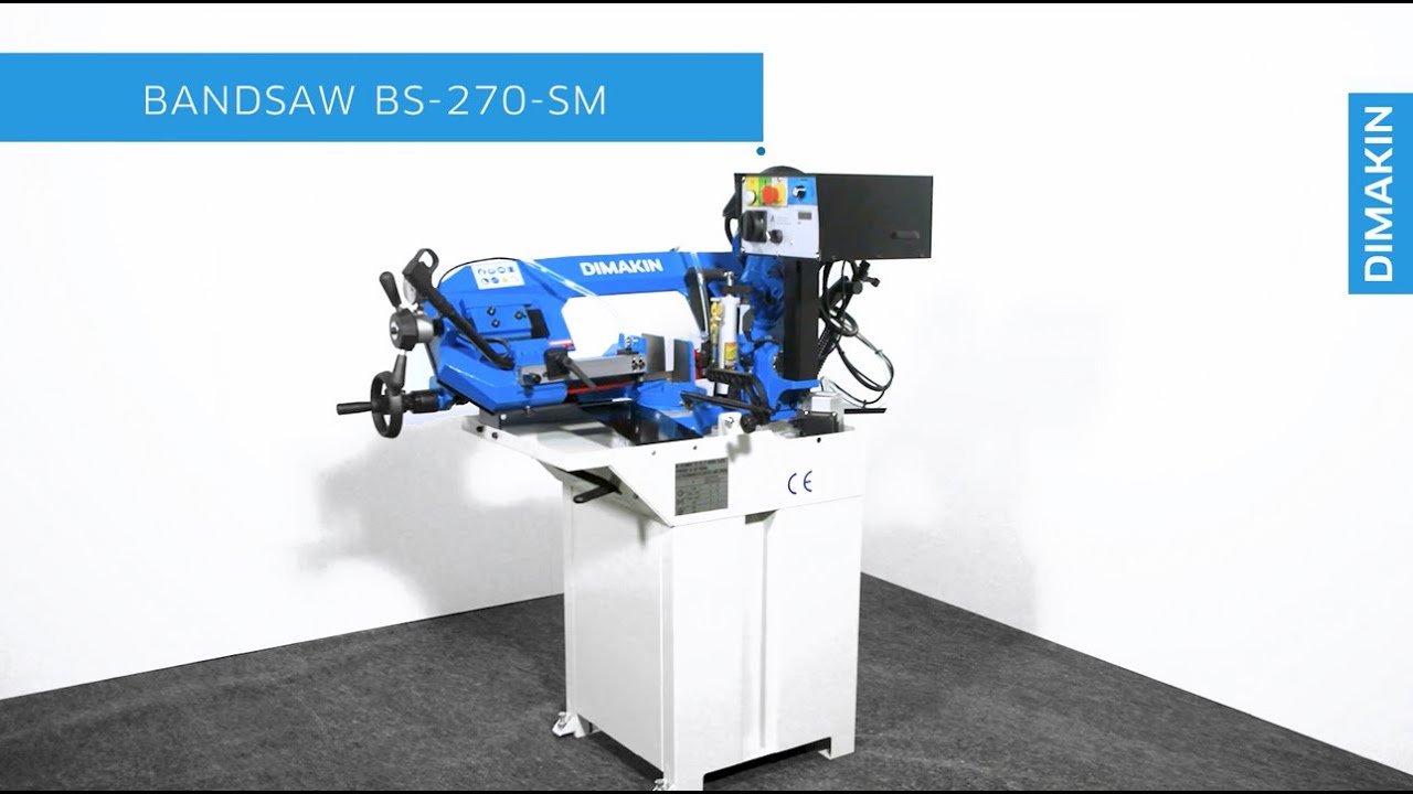 Metal Cutting Bandsaw BS 270 SM DIMAKIN Machinery - YouTube