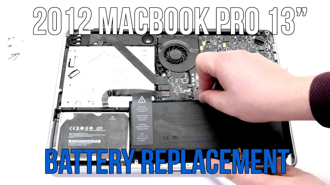 2012 Macbook Pro 13" A1278 Battery Replacement - YouTube