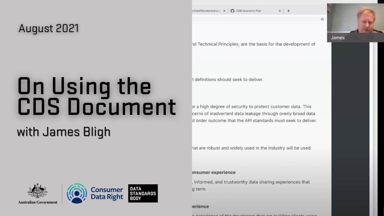 [2] On Using the CDS Document - with James Bligh (31/08/2021) - YouTube