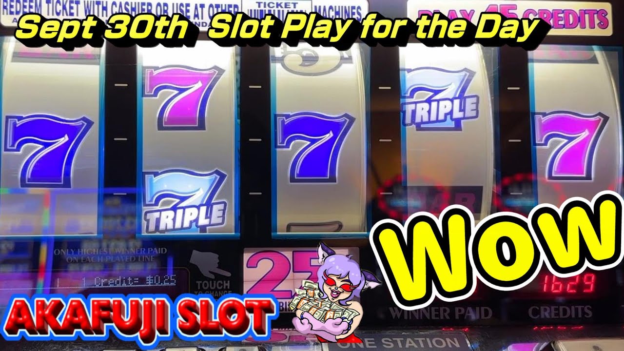 How to win at slot machines ! Non Stop Slot Play on Sept 30th 赤富士スロット ...