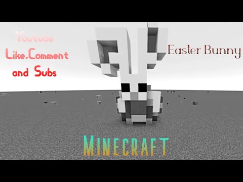 Minecraft - How to Building a Easter Bunny / Turorial - YouTube