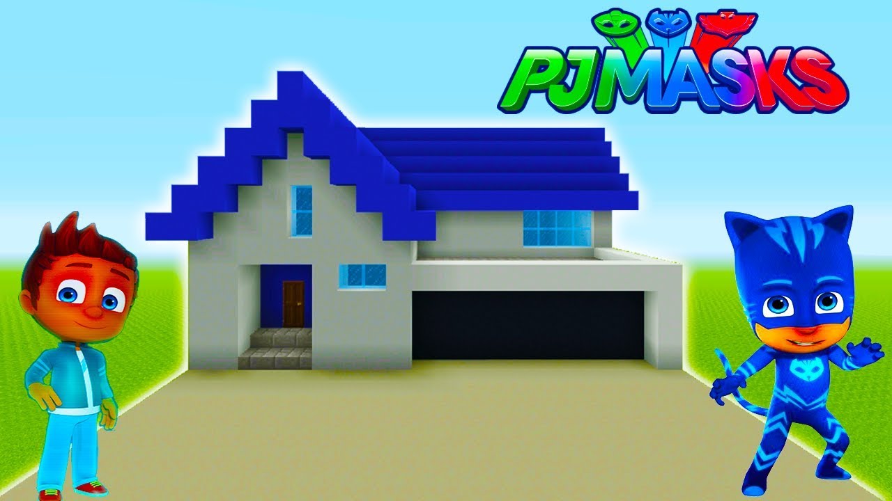Minecraft: How To Make Connors House (Cat Boys House) "PJ Masks" - YouTube